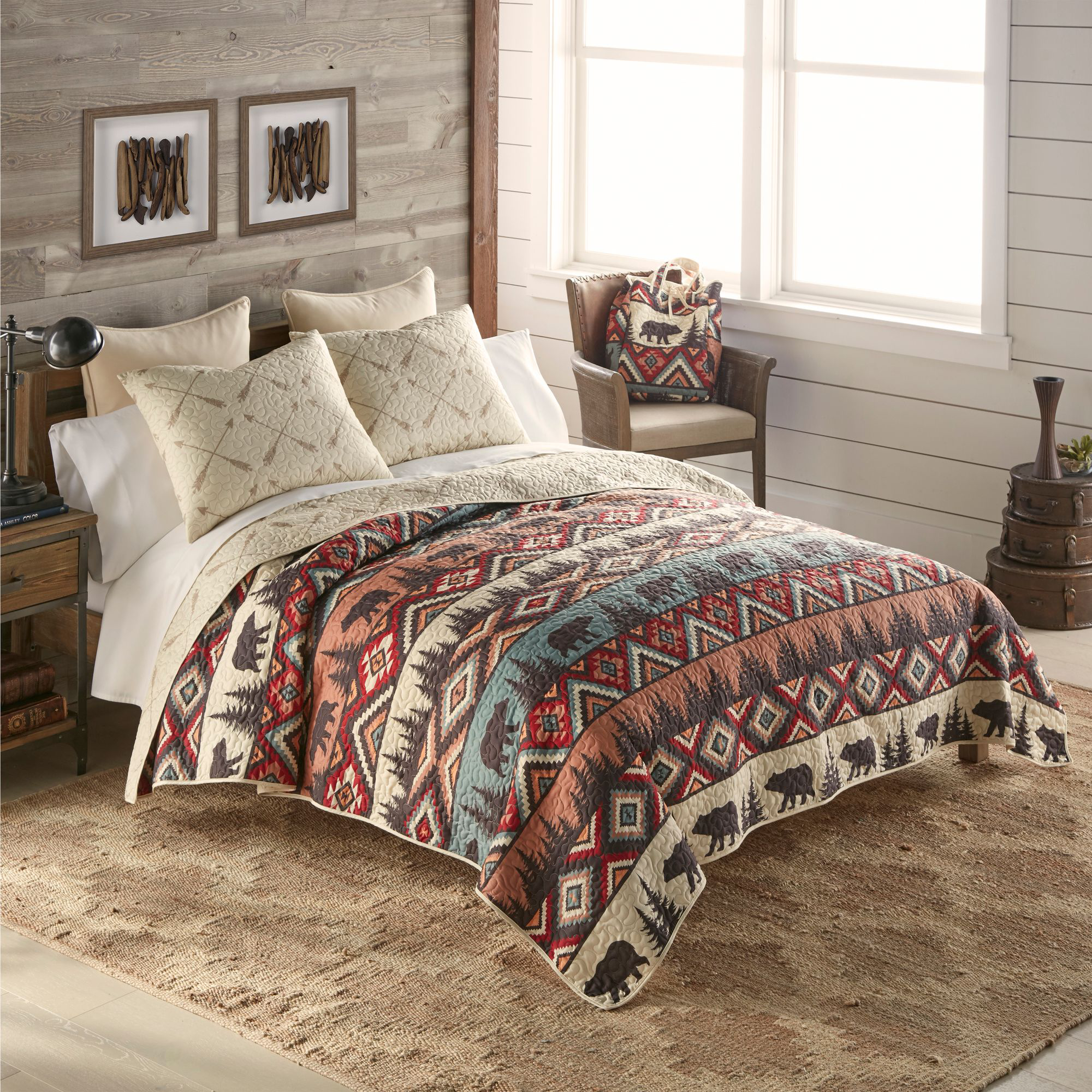 Donna Sharp Bear Totem Bedding Collection Quilt Set | Bass Pro Shops